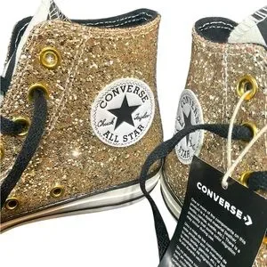 Converse All Stars | Shoes | Converse Chuck Taylor Gold Glitter Unisex ...